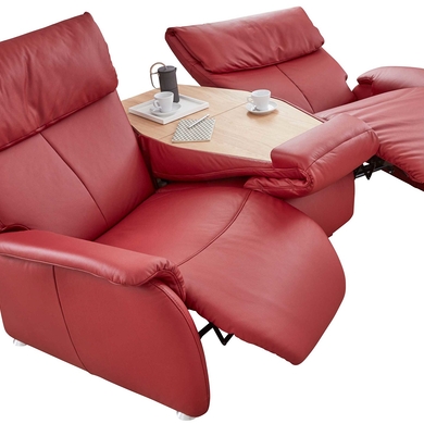 Trapezsofa Mit Relaxfunktion Und Tisch